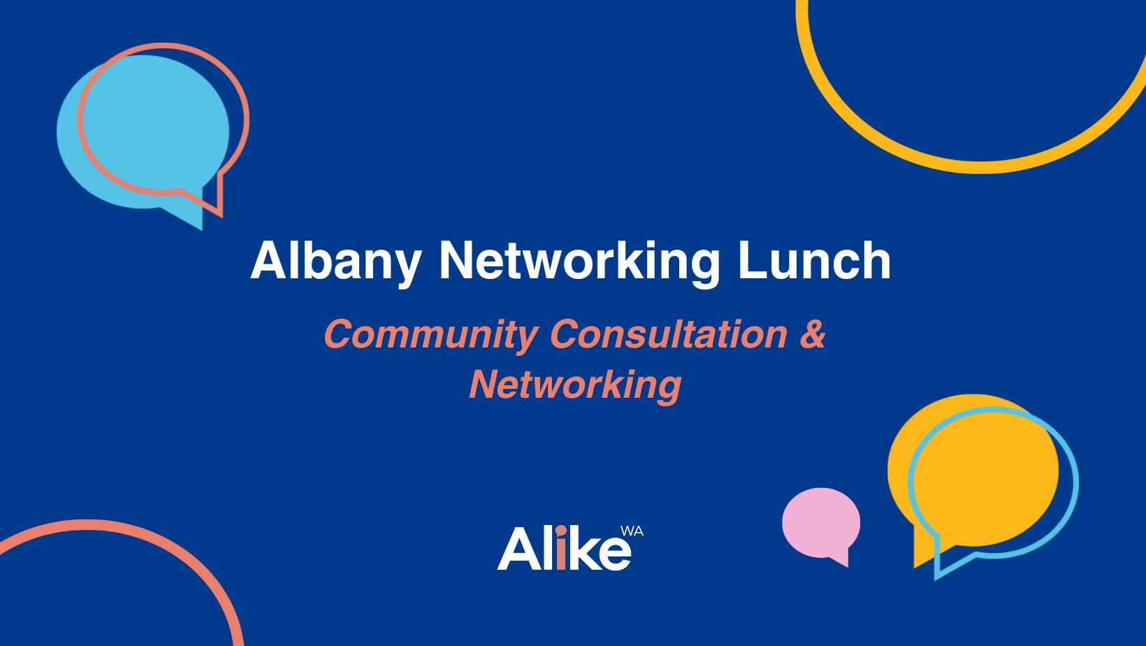 Albany Community Consultation and Networking Lunch » City of Albany